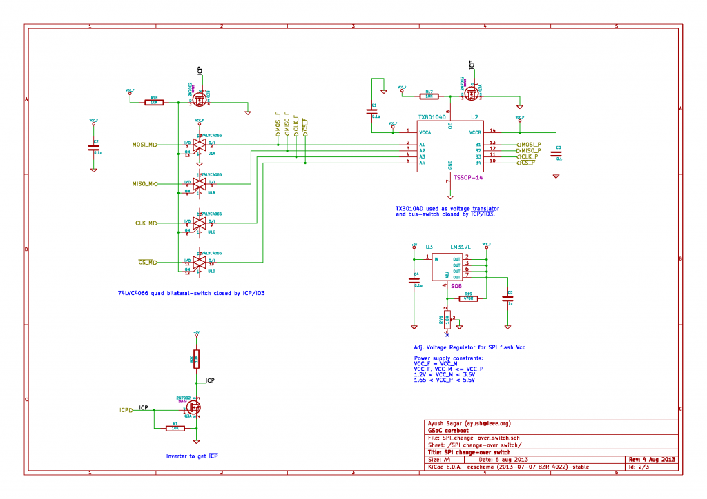 GSoC (coreboot): Week 5-7 – Redesigning the test-interface-board – coreboot